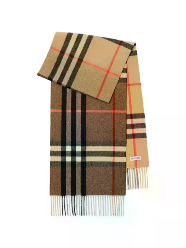 Burberry Gradient Check Cashmere Scarf
