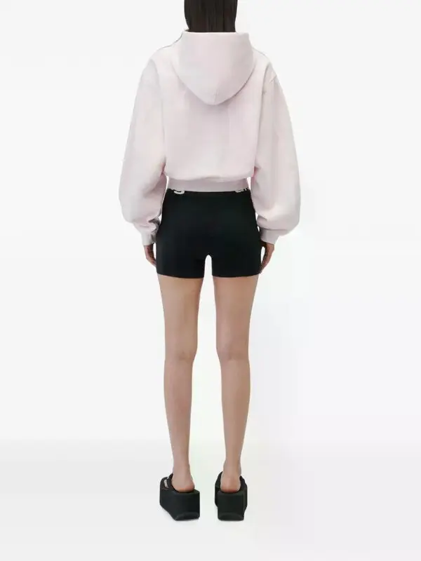 Alexander Wang Zip-up Hoodie W/ Logo Print