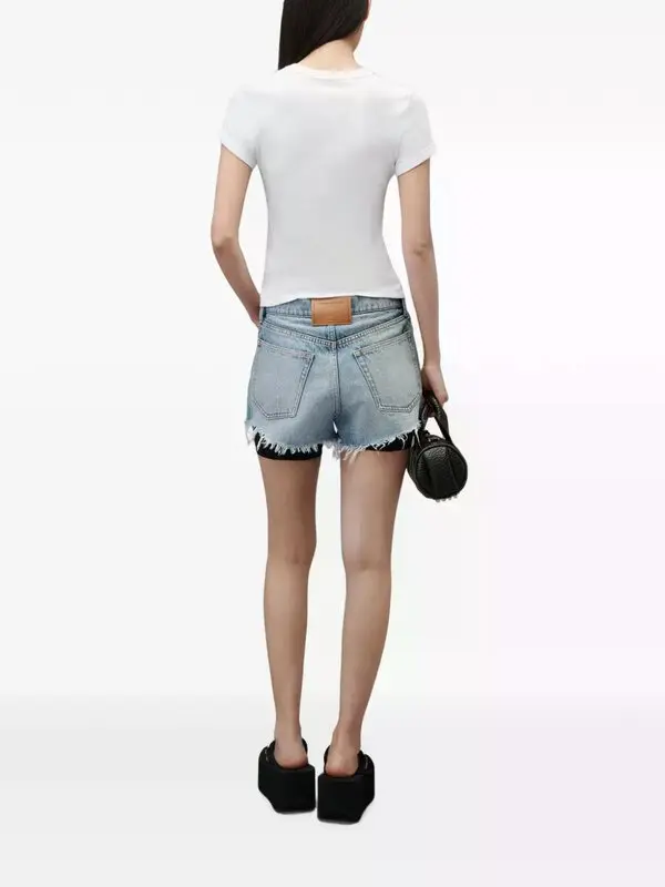 Alexander Wang Fitted Ringer T-shirt W/ Cherry Graphic