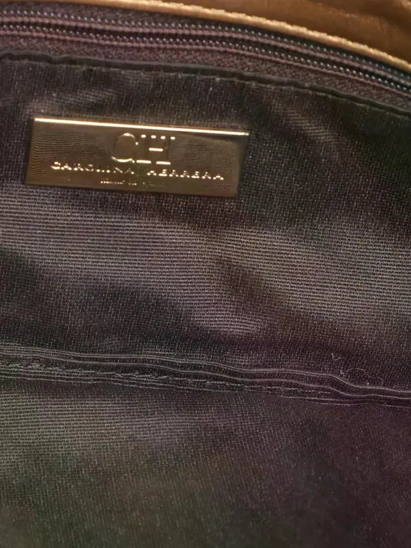 Carolina Herrera Monogram Chain Clutch Bag