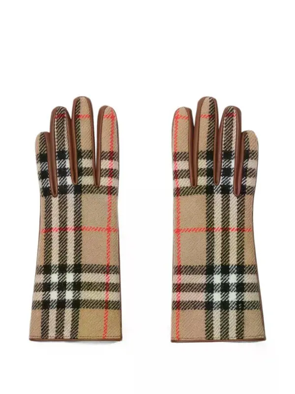 Burberry Check-pattern Gloves