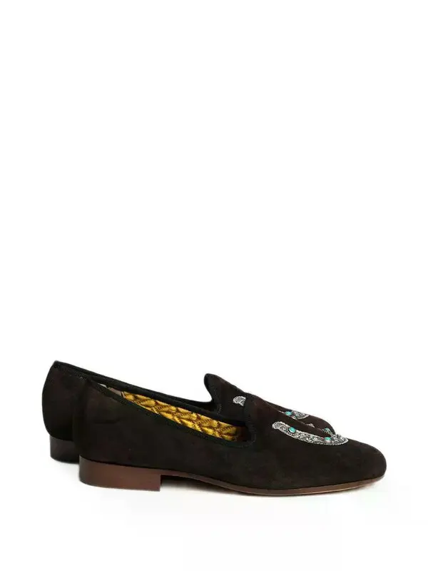 FORTELA Broadway Horse Suede Slippers