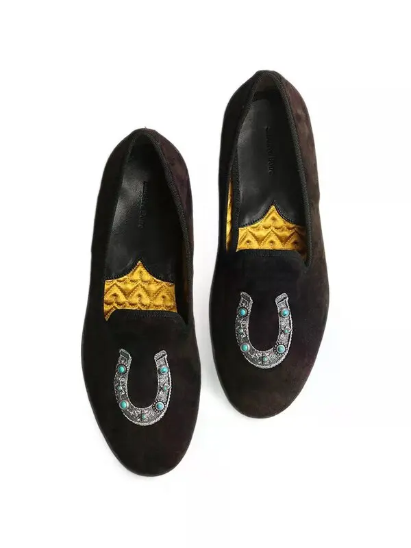 FORTELA Broadway Horse Suede Slippers