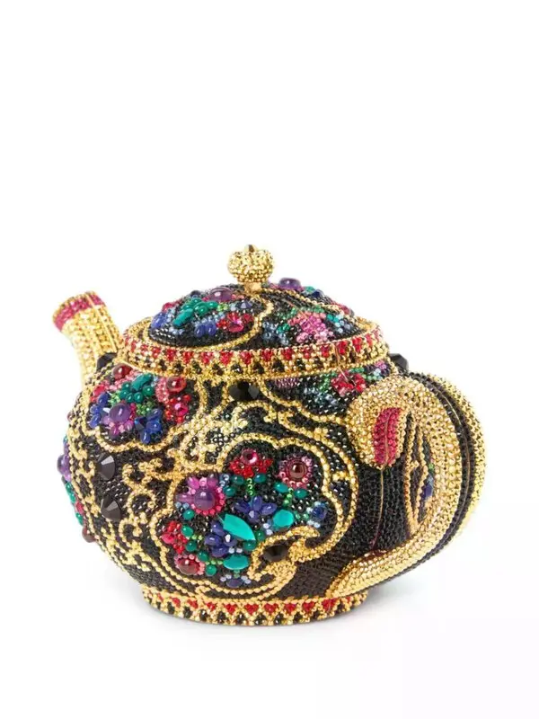 Judith Leiber Jasmine Teapot Crystal-embellished Tote Bag