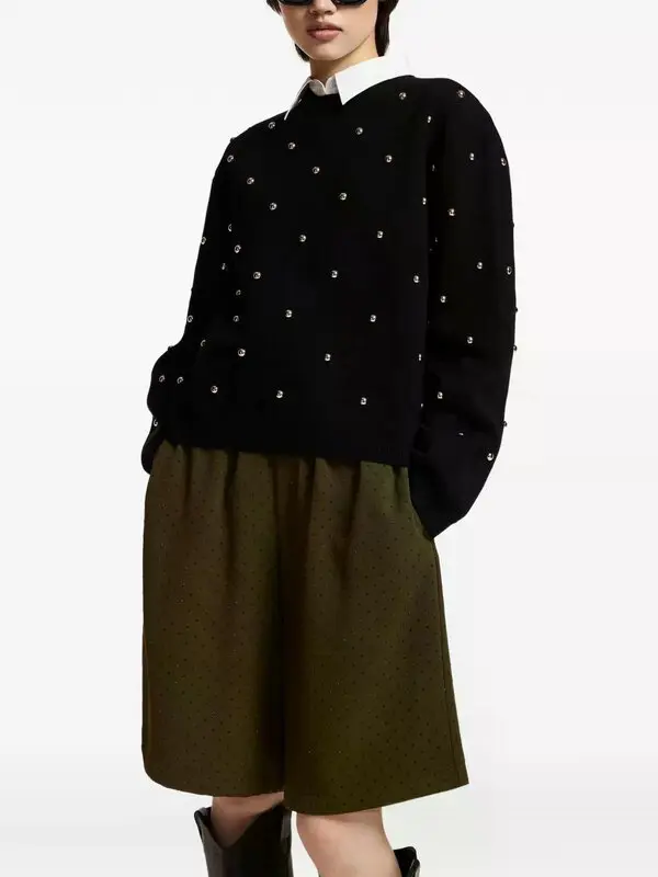 Essentiel Antwerp Klou Stud-embellished Sweater - Black