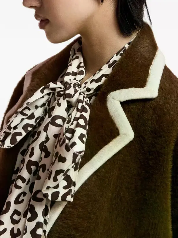 Essentiel Antwerp Double-breasted Contrast-trim Cardigan