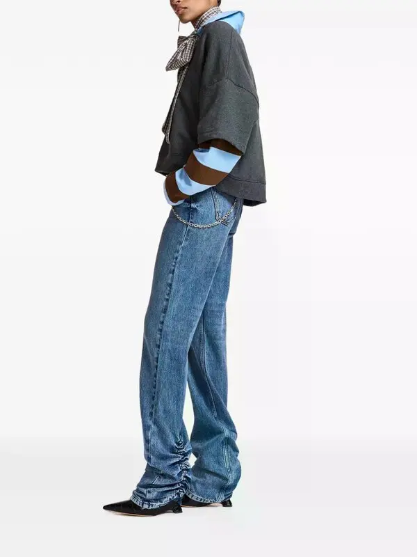 Essentiel Antwerp Karlos Ruched-hem Chain-detail Jeans