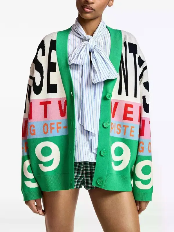 Essentiel Antwerp Kreezer Numeric-motif Cardigan