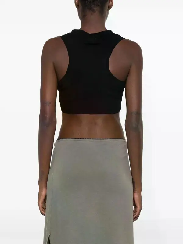 JEAN PAUL GAULTIER Cropped Logo Tank Top