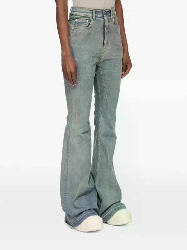 Rick Owens High-waisted Flared Jeans - Blue