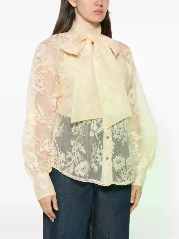 Zimmermann Pussy-bow Lace Blouse