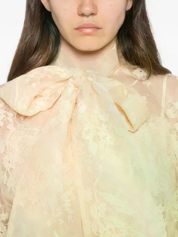 Zimmermann Pussy-bow Lace Blouse