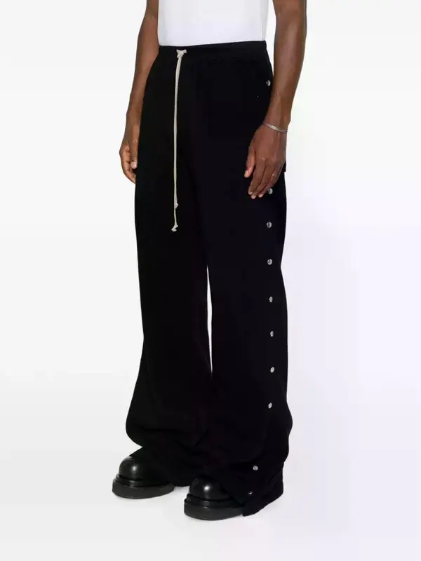Rick Owens Wide Pusher Press-stud Track Pants