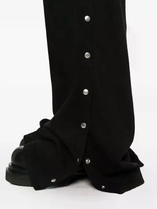 Rick Owens Wide Pusher Press-stud Track Pants