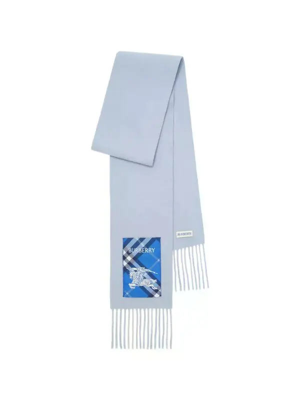 Burberry Narrow Check-label Cashmere Scarf