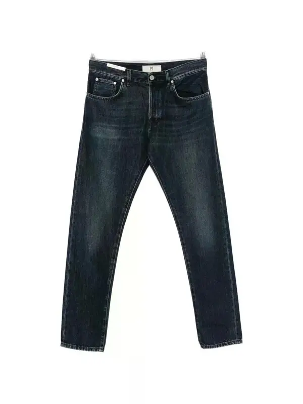 PT TORINO Faded-effect Whiskered Jeans