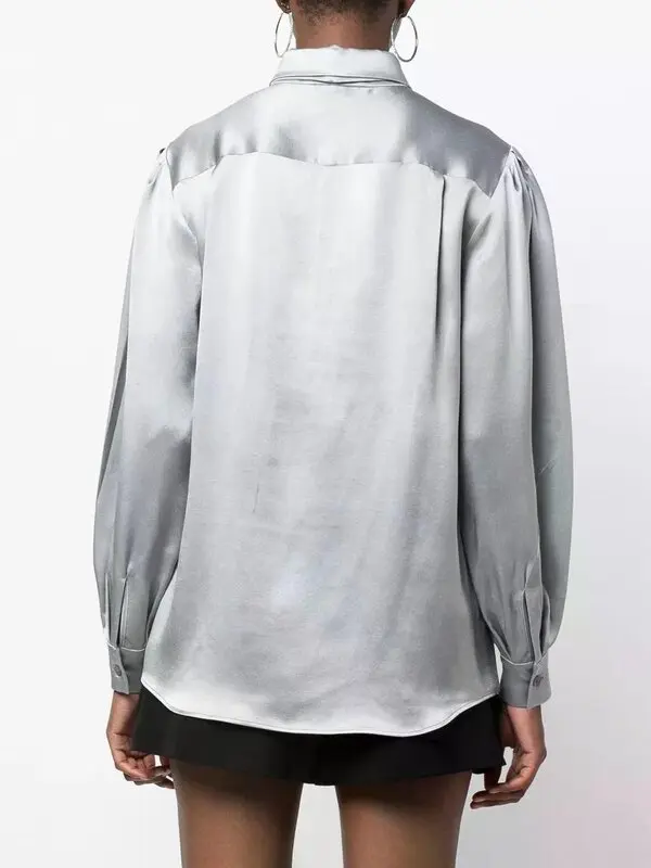 Alberta Ferretti Scarf-detail Silk Shirt