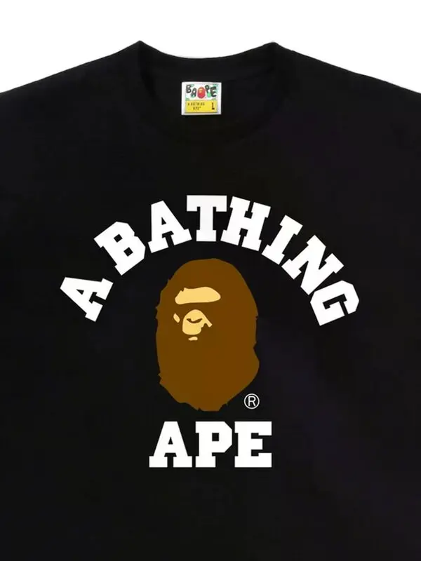 A BATHING APE Short Sleeve College Tee