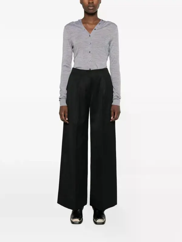 Simone Rocha Bow-detail Wide-leg Trousers