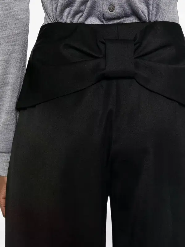 Simone Rocha Bow-detail Wide-leg Trousers