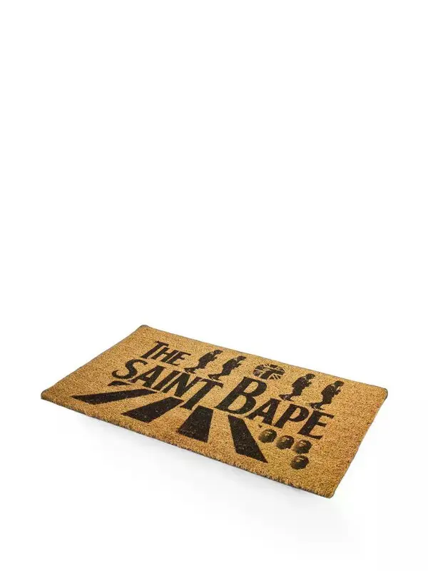 SAINT MXXXXXX X Bape Printed Doormat - Brown
