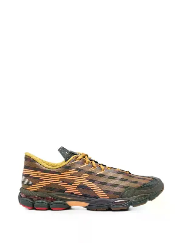 Asics Gel S Check-pattern Lace-up Sneakers - Brown