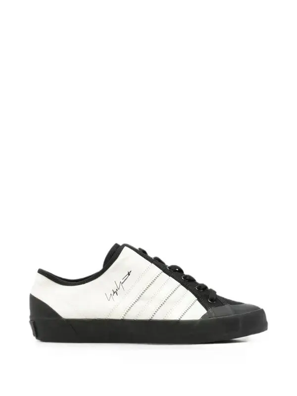 Y3 Panelled Signature Detail Sneakers - White
