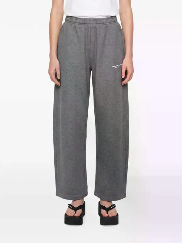 Alexander Wang Mid-rise Relaxed Logo Print Sweatpants
