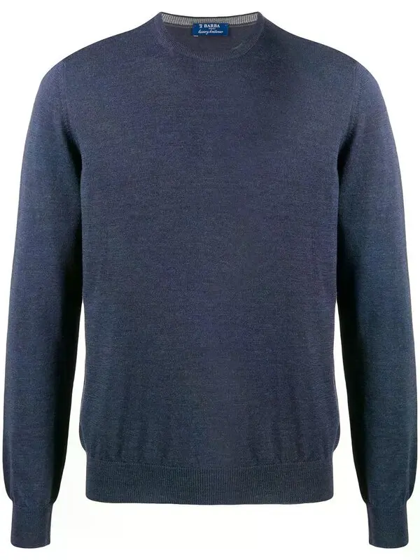 BARBA NAPOLI Crewneck Wool Jumper