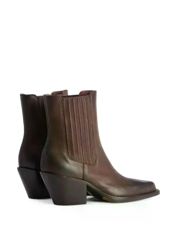 Paris Texas Pointed-toe Leather Ankle Boots