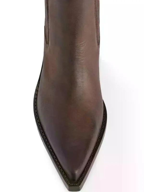 Paris Texas Pointed-toe Leather Ankle Boots