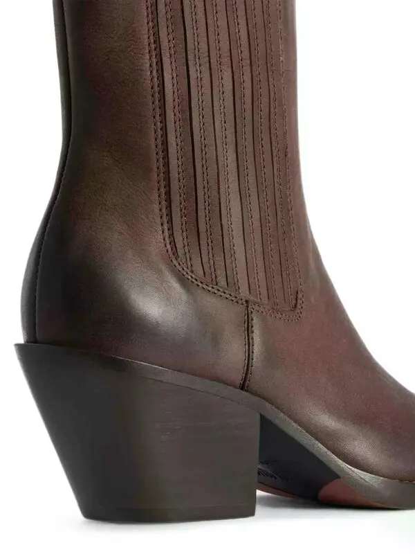 Paris Texas Pointed-toe Leather Ankle Boots