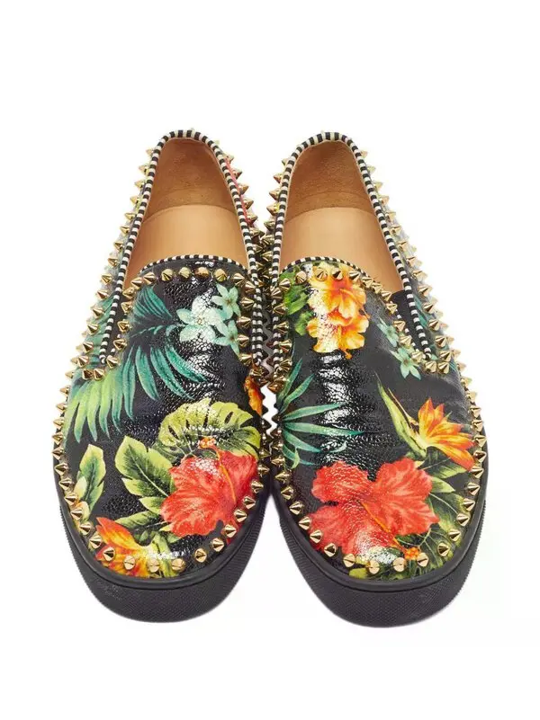 CHRISTIAN LOUBOUTIN Hawaii Pik Boat Spiked Sneakers