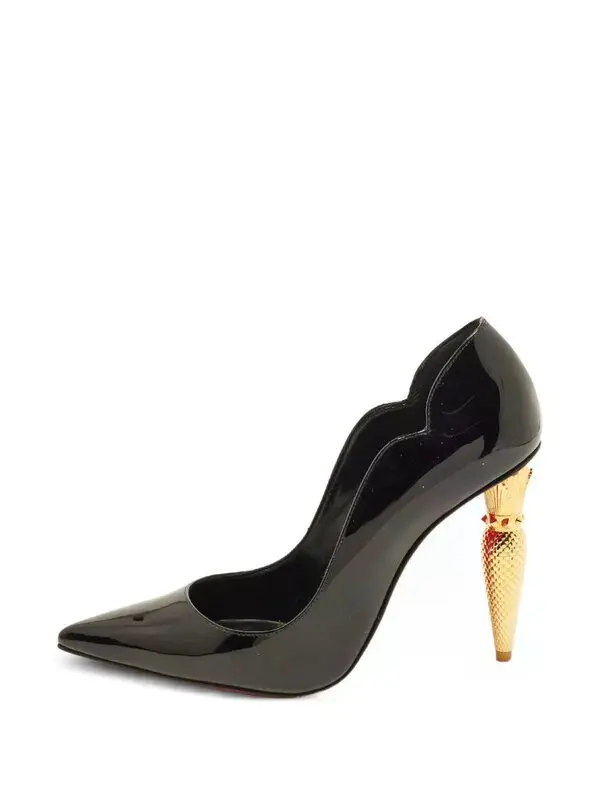 CHRISTIAN LOUBOUTIN Lipchick Patent Pointed-toe Pumps With Sculptural Heel