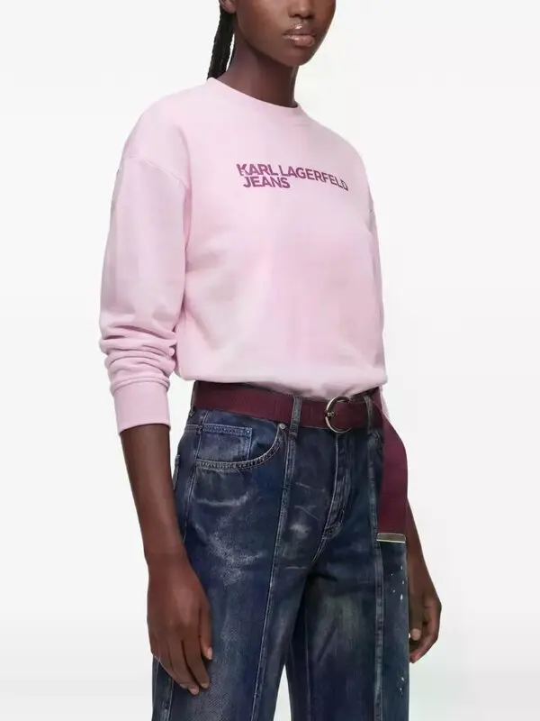 Karl Lagerfeld Logo-print Drop-shoulder Sweatshirt