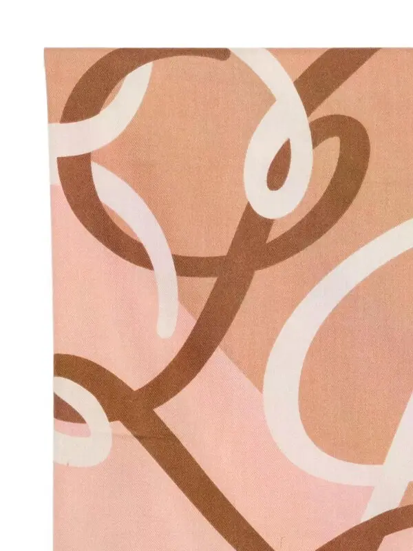 Liu Jo Logo-print Square Scarf - Neutrals