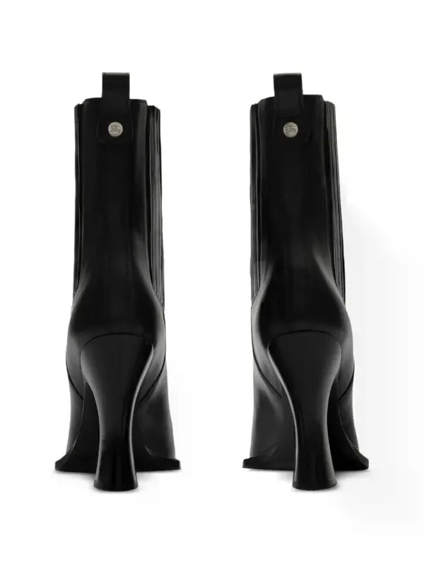 Burberry Leather Pillar Ankle Boots