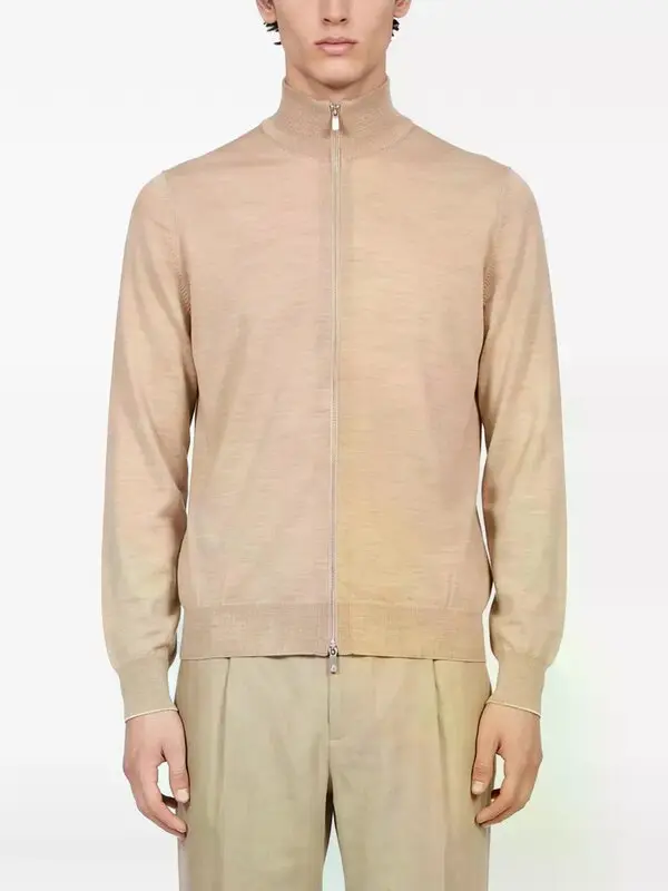 Brunello Cucinelli Zip-up Ribbed-trim Sweater