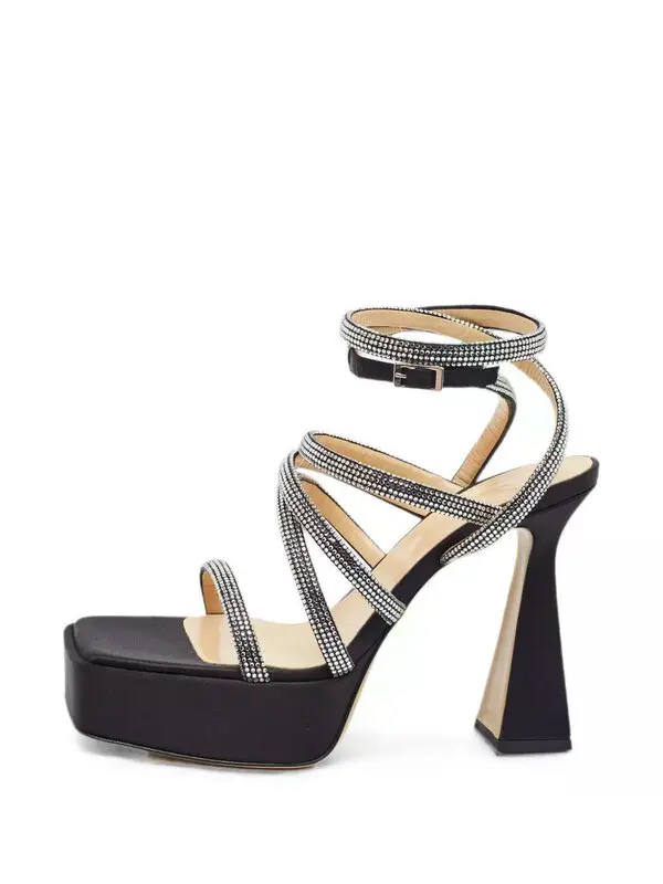 Mach & Mach Sydney Crystal-embellished Platform Sandals