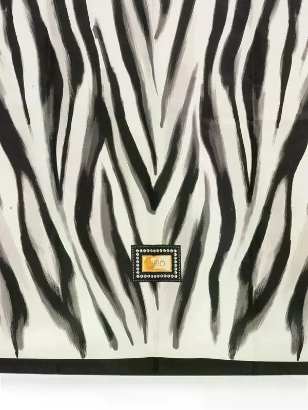 Liu Jo Zebra-print Square Scarf - White