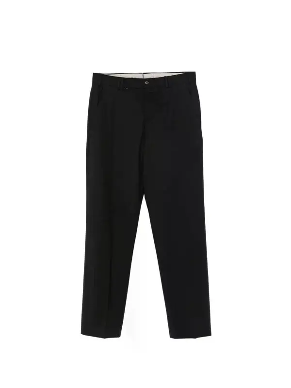 PT TORINO Belt-loops Tailored Trousers - Black