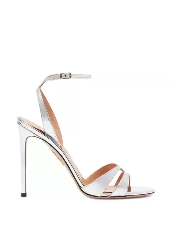 AQUAZZURA You And I Metallic Sandals