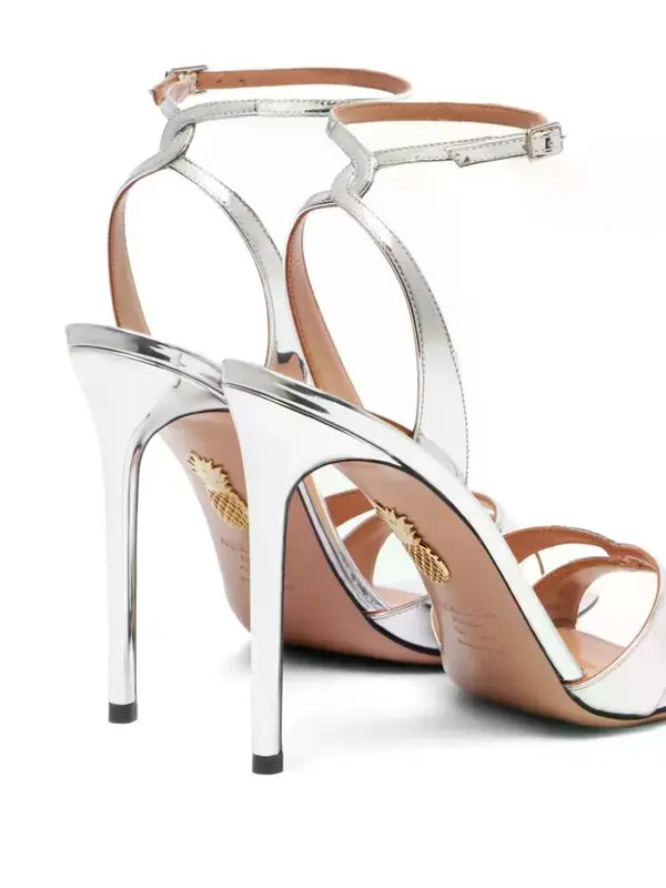 AQUAZZURA You And I Metallic Sandals