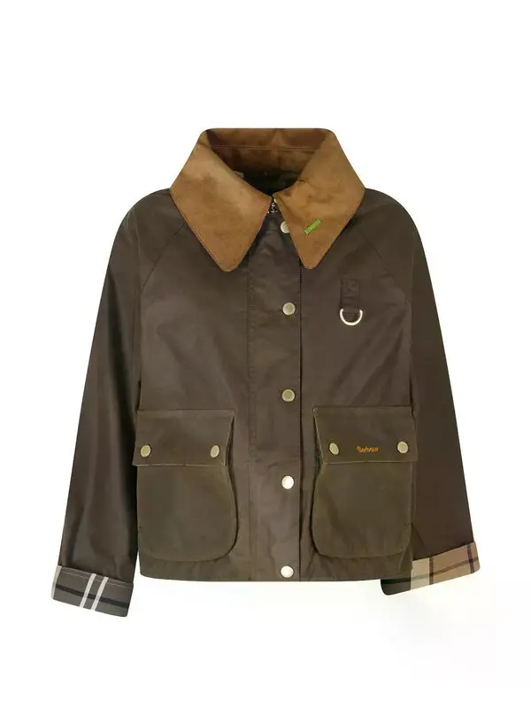Barbour Corduroy-collar Check-cuff Jacket