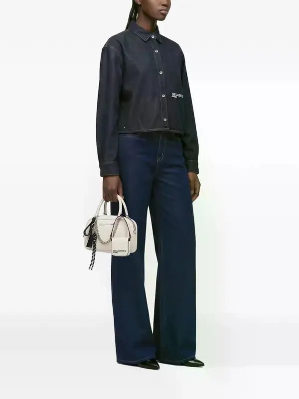 Karl Lagerfeld High-waisted Wide-leg Jeans