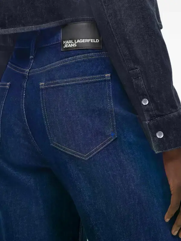 Karl Lagerfeld High-waisted Wide-leg Jeans