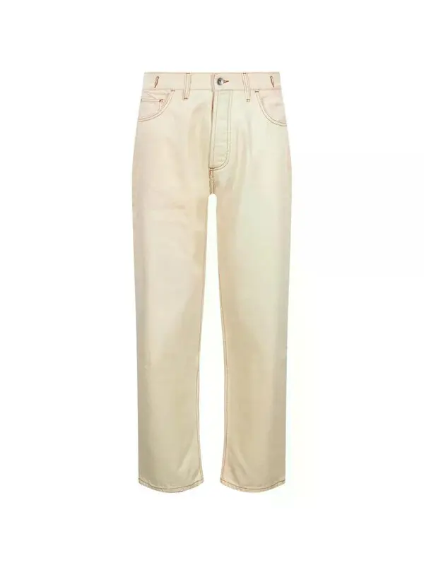 You Must Create Bez Contrast-stitch Straight-leg Jeans