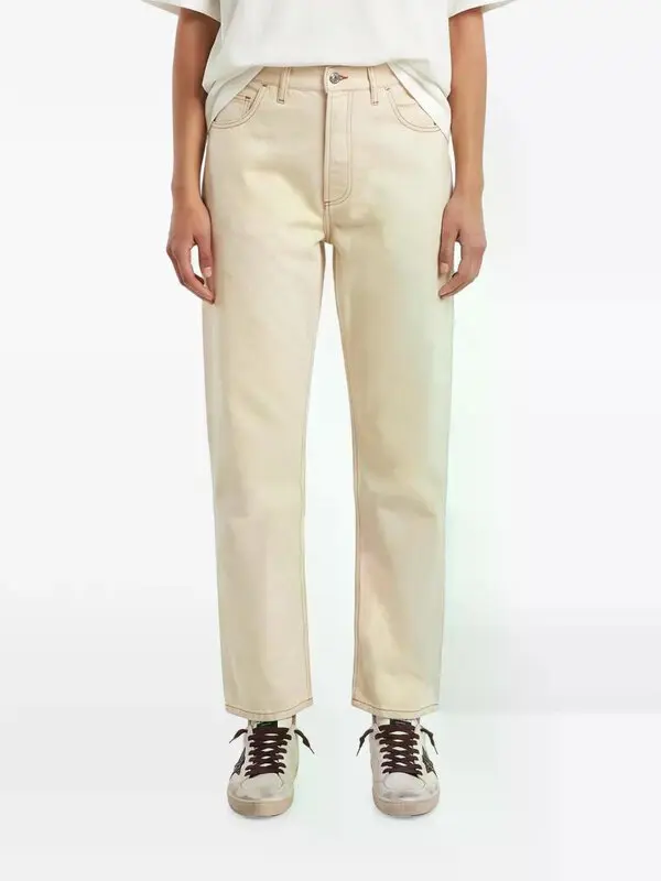 You Must Create Bez Contrast-stitch Straight-leg Jeans