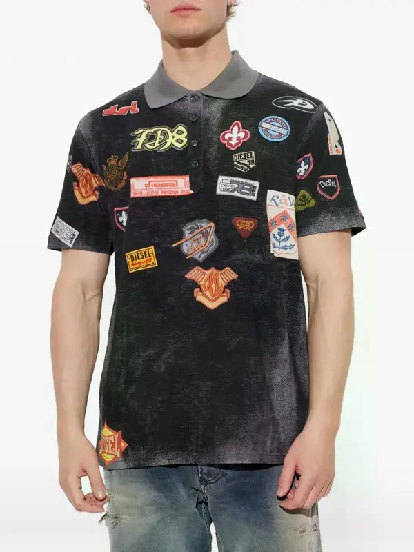 DIESEL® Patch-detail Polo Shirt