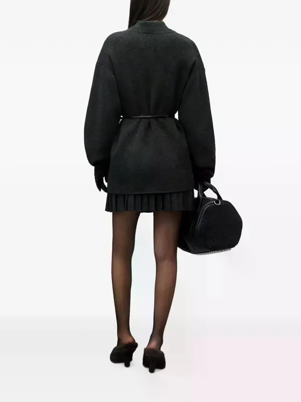 Alexander Wang Oversized Cardigan W/ Heatpressed Hem And Belt